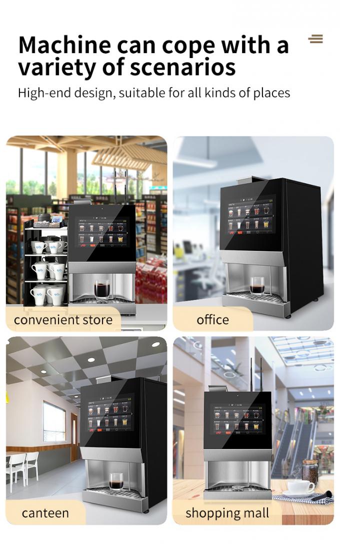 Scan QR Code Commercial Coffee Vending Machine Touch Screen Automatic ...
