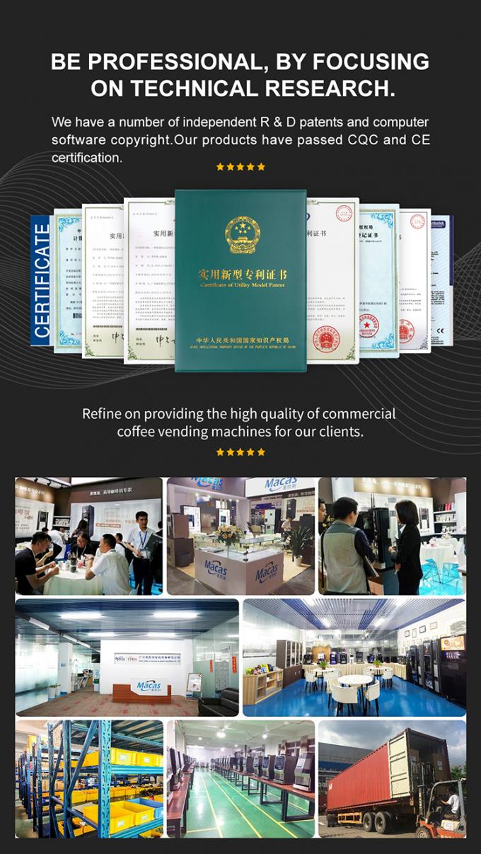 Touch Screen Countertop Coffee Vending Machine