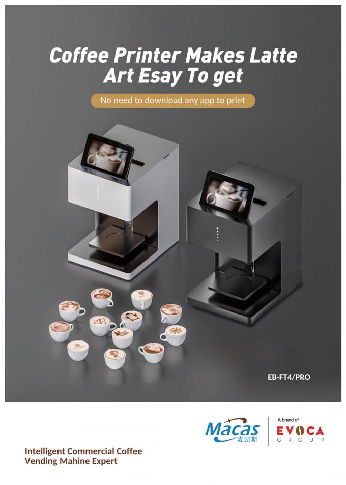 EB-PRO WiFi 802.11b/G/N Latte Art Printing Machine 800 Cups