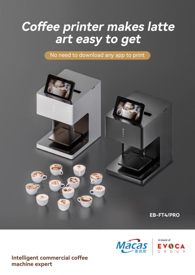 EVEBOT Edible Coffee Printing Machine 15W For Garment Shops