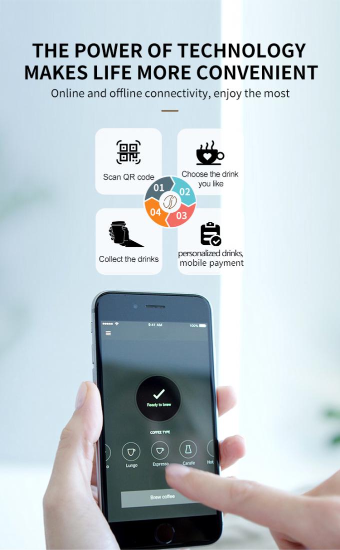 220VAC Floor Standing Coffee Machine Sheet Metal Self Serve Coffee ...