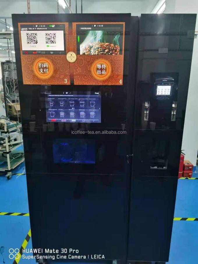 OEM Commercial Coffee Vending Machine Electrostatic Ice Coffee Vending ...