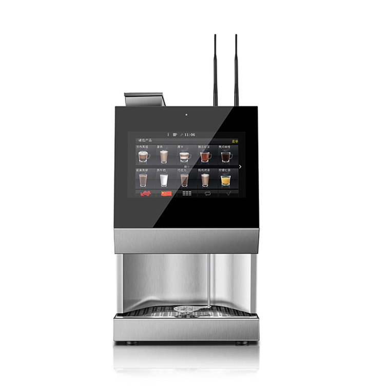 Stainless Steel Hot And Cold Commercial Coffee Vending Machine 2700W