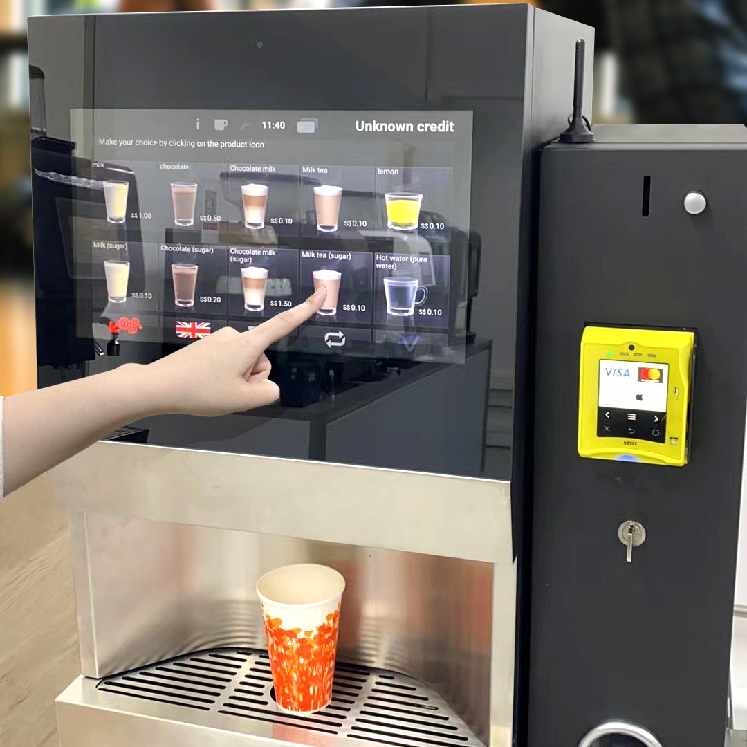 300 Cups Freshly Brewed Coffee Vending Machine For Business