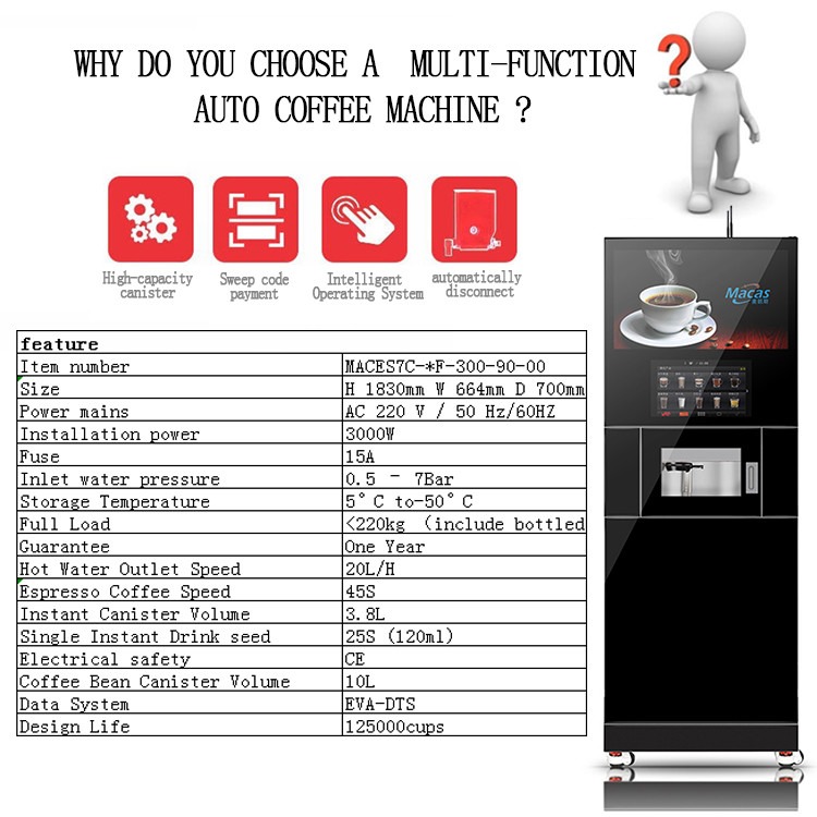 Stainless Steel Coffee Vendo Machine For Office On Rent