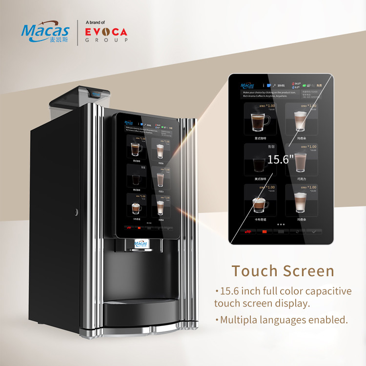 Convenient Bean To Cup Coffee Vending Machine With Automatic System And ...