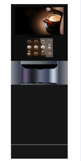 OEM Free Standing Commercial Coffee Machine Self Service Coffee Vending ...