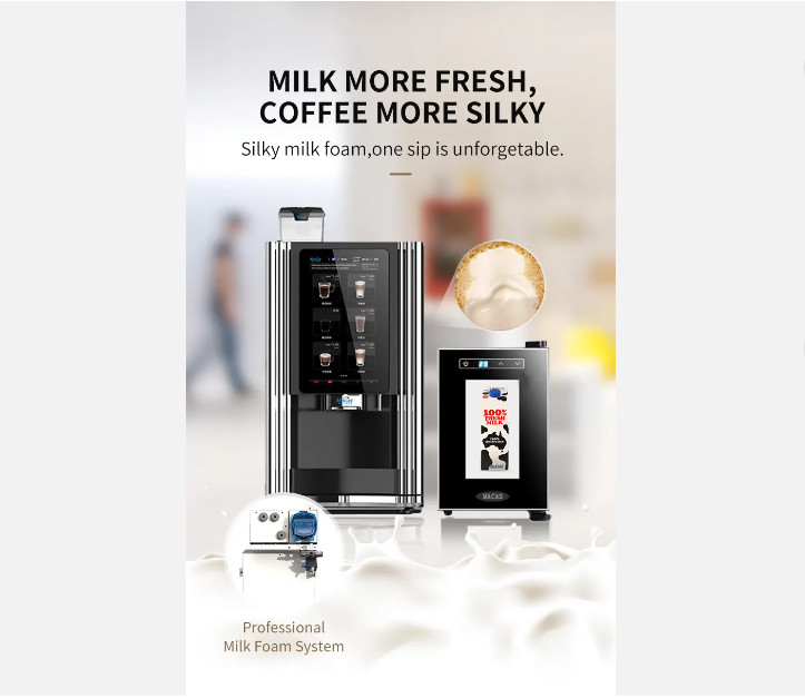 Freshly Ground Coffee with Bean To Cup Coffee Vending Machine