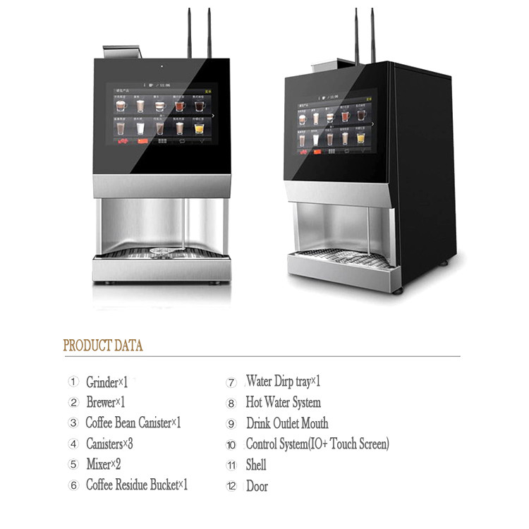Countertop Coffee Vending Machine For Advanced Coffee Brewing Technology