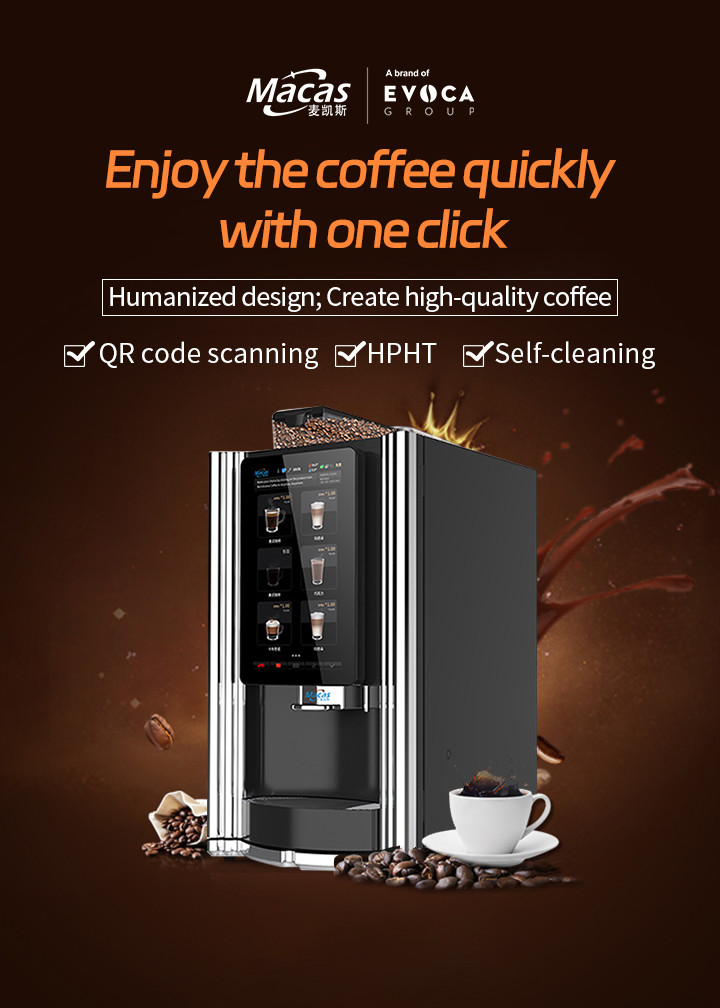Customized Touch Screen Countertop Coffee Vending Machine With IOT